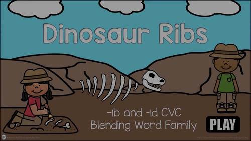 ib and id CVC Word Family Blending for PowerPoint™ Google Slides™ Boom ...