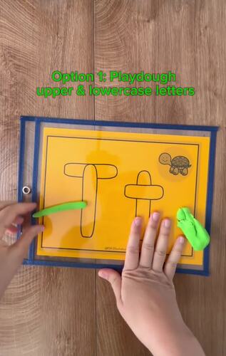 Spanish Alphabet Playdough Mats – Build, Trace, & Match Letters | TPT
