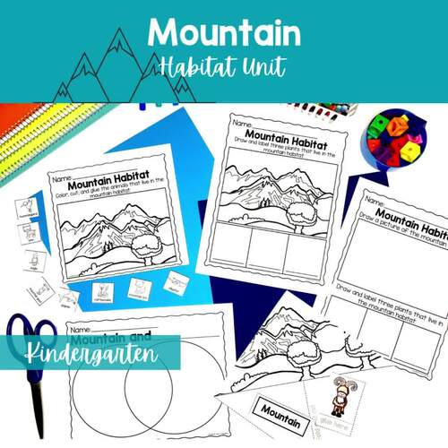Mountains, Animal Habitats Kindergarten & First Grade, Habitat Diorama ...