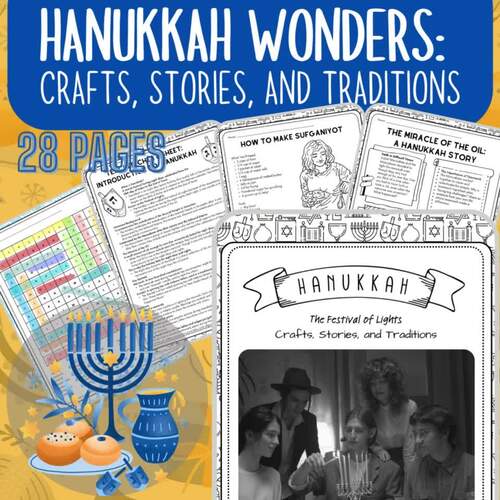 Hanukkah Readings Crafts Stories and Activities by Decadence School House