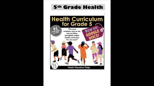 5th Grade Health Full Year! Grade 5 Health for Print and Online | TPT