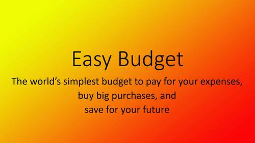 Budget Your Money: A simple way to pay for your expenses, pay for big ...