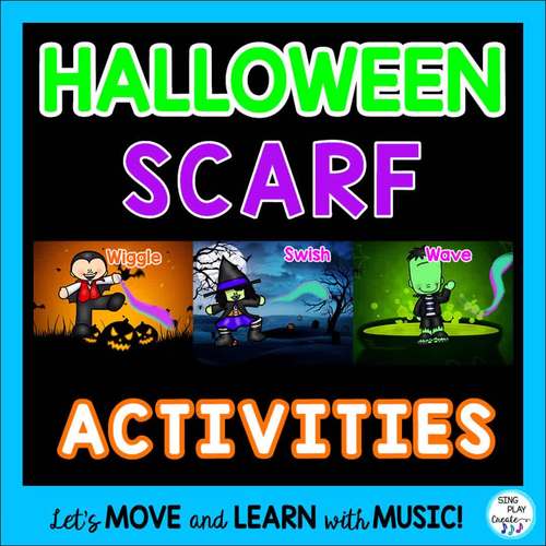 Halloween Scarf Activity, Brain Break, Creative Movement Activity