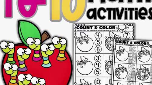 Counting Objects within 10 | Subitizing Math Worksheets | TPT