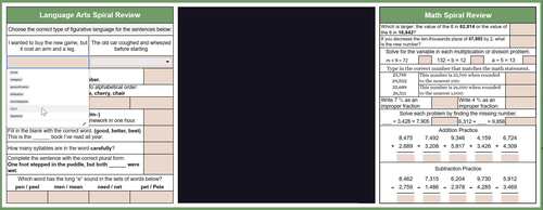 NO PREP Digital Block Puzzle Reveal - ELA and Math Spiral Review - Week 8