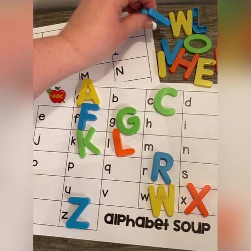 Alphabet Center Magnet Letter Center for Kindergarten or Preschool