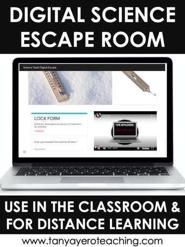 Science Digital Escape Room | Science Tools DISTANCE LEARNING | TpT
