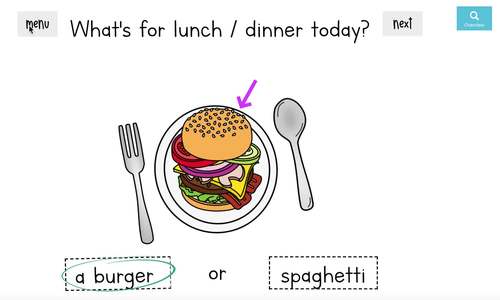 Functional Communication Boom Cards™ Lunch & Dinner| Requesting ...