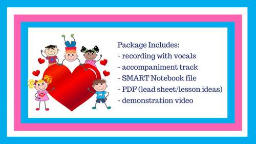 Valentine's Day Song and Activity | Singing Game | mp3s, PDF, SMART & Video