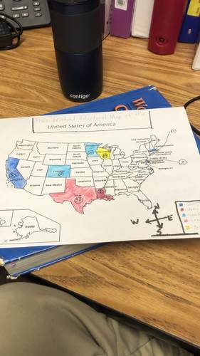 Electoral College Map Activity (3 min 31 min Video with directions/ex.)