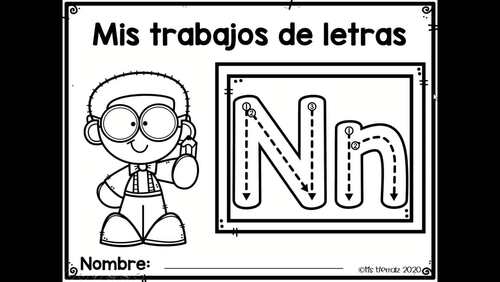 SÍLABAS de la letra N | Hojas de trabajo lectura by Ms Herraiz | TPT