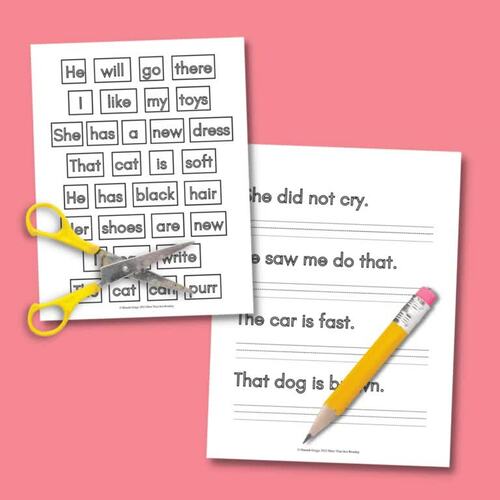 Beginning Reader Worksheets and Writing Practice Activities | TPT