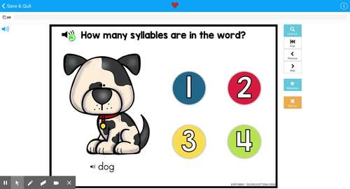 Segmenting Syllables Boom Cards™ by Amy Murray - Teaching Exceptional ...