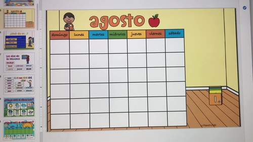 SPANISH Digital Calendar for Google Slides TM / Distance Learning