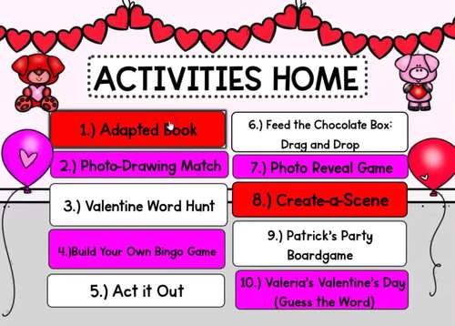 Vocabulary Builder and Beyond: Valentine's Day (Boom Cards™) Digital/No ...