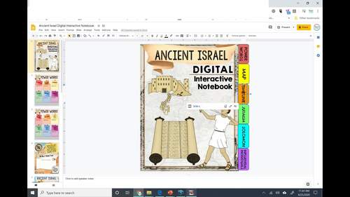 Digital Interactive Notebook | Ancient Israel Google Classroom by ...