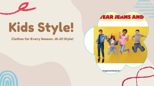 Fun Spring, Summer, Fall & Winter-Clothing- Vocabulary and Activities ...