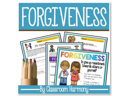 FORGIVENESS Social Emotional Learning Lessons - Character Education ...