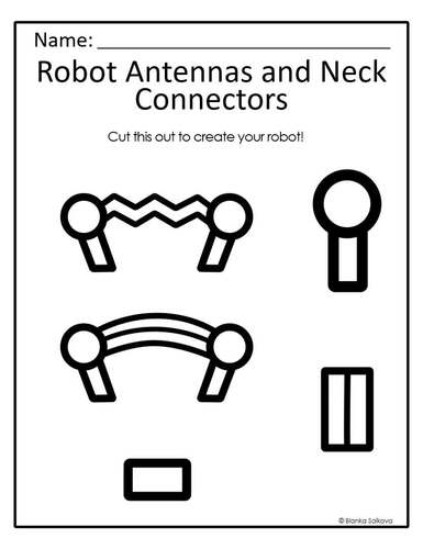 Build a Robot Craft Dice Game Holiday Coloring Edition by Three Little ...