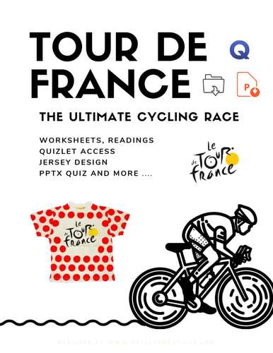 The Tour de France. Video Lesson. Reading Comprehension. PPTx Quiz and ...