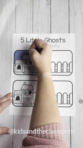 5 Little Ghost Subtraction Craft | Subtracting Within 5 |Halloween Math ...