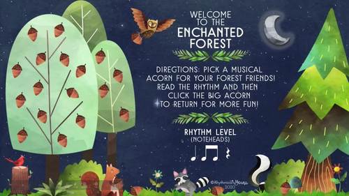 Interactive Digital Rhythm Activity- Quarter Eighth Rest - Distance ...