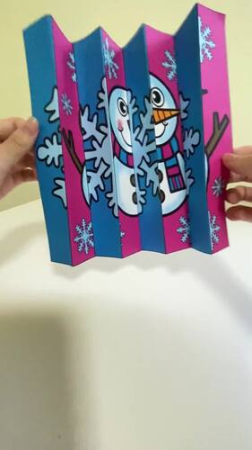 Winter Agamograph Craft & Coloring Pages Winter Break Day Craft Activities