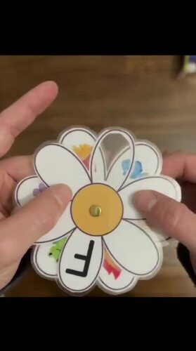 Alphabet Daisy Spin Wheel | Letter Recognition Spinner | A–Z Beginning ...