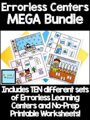 Errorless Learning Academic and Seasonal Mega Bundle for Special Education