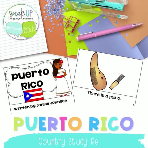 Puerto Rico Country Study Reader Print & Digital with Audio English Version