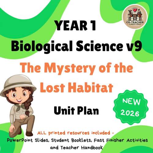 Year 1 Biological Science Unit Plan, Habitats, 2026, Australian ...