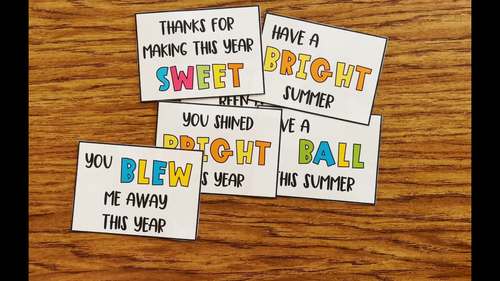 End of the Year Student Gift Tags by Welcome To Teacher Life | TPT