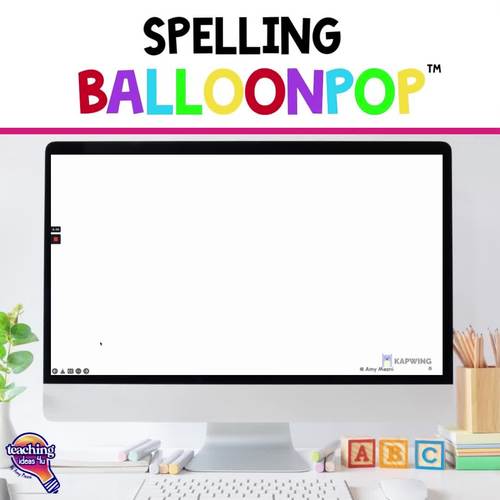 5th Grade Spelling Digital Grammar Review Games BalloonPop™ | TPT