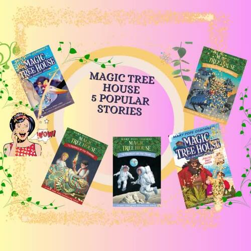 5 Magic Tree House Condensed Books: Includes Easel Quiz for Each Story!
