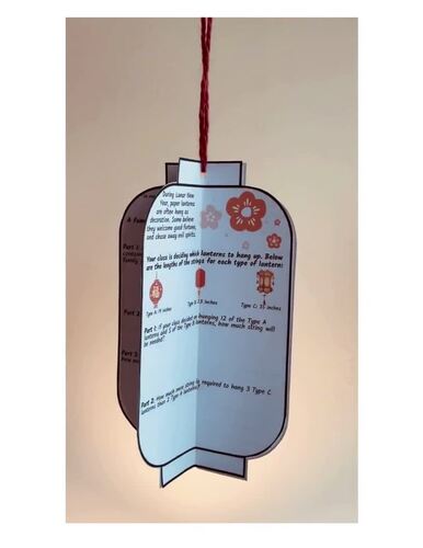 Lunar New Year Math Craft | Chinese New Year 2026 Lantern Math Craft ...