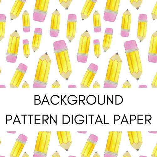 Watercolor Pencils Digital Paper Background by Emily Cutrer | TPT