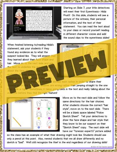 Solve the Mystery Detective Case - Critical Thinking Challenge - Text ...