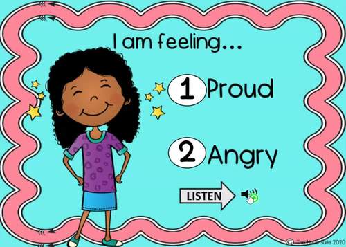 "Let's Work on EMOTIONS!" 20 BOOM Digital Task Cards - Perfect for K-3rd