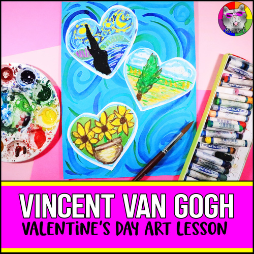 Valentine's Day Art Lesson, Vincent van Gogh Heart Art Project for ...
