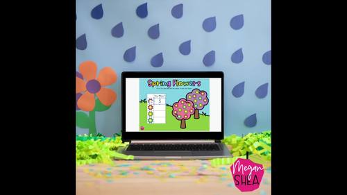 Spring Digital Graphing for Google Slides Kindergarten Distance Learning