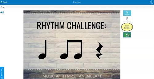 Boom Cards Rhythm Challenge: Quarter, eighth, quarter rest | TPT