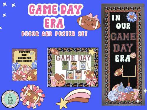 Editable Football Game Day Classroom Door September Board | Instant ...
