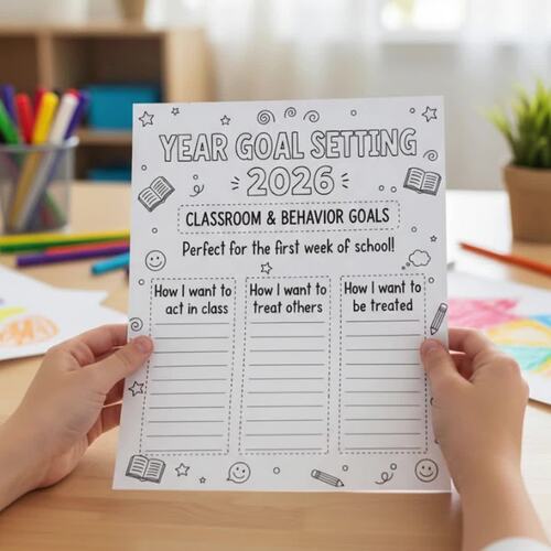 New Year Goal Setting 2026 Writing Prompts New Years Activities ...