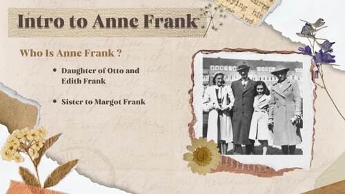 Multimedia Presentation Project on a Character from the Diary of Anne ...