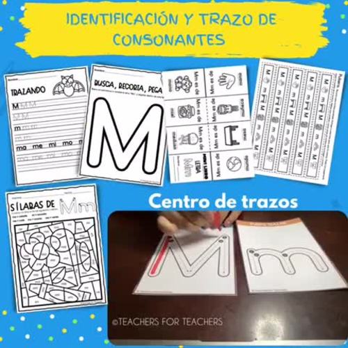 CONSONANTES M P S L T BUNDLE | CONSONANTS BUNDLE by Escritores Brillantes