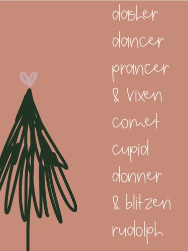 Holiday Christmas Posters | Decor | Boho Theme by Hey It's Miss H