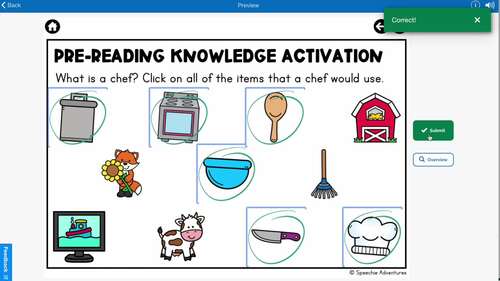 A Spoonful of Frogs Book Companion Boom Cards by Speechie Adventures