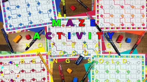 Multiplying and Dividing Rational Numbers Maze Activity Sets by Qwizy