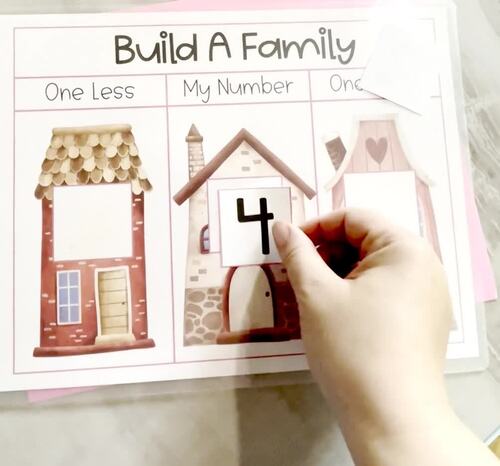 One More, One Less Addition- All About Me Theme, Preschool Centers