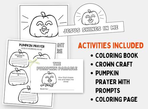 Christian Halloween Pumpkin Parable Bible Lesson for Sunday School or ...